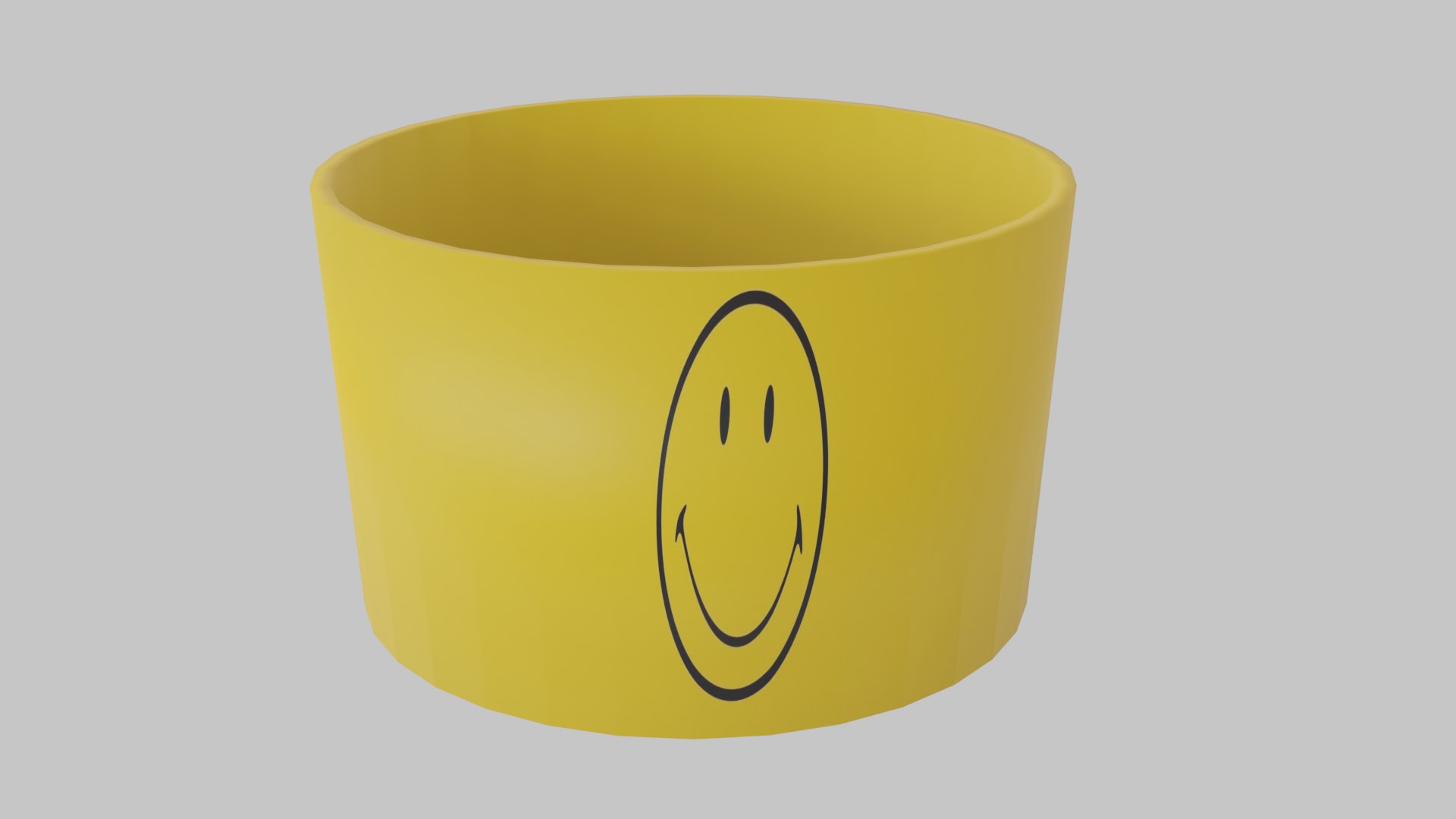 Low Poly Yellow Smiley Face Glass Pencil Case 3D Model - TurboSquid 1844590