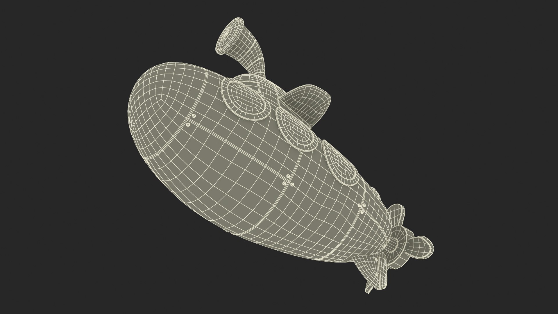 Stylized Submarine Red Rigged 3D - TurboSquid 2208850