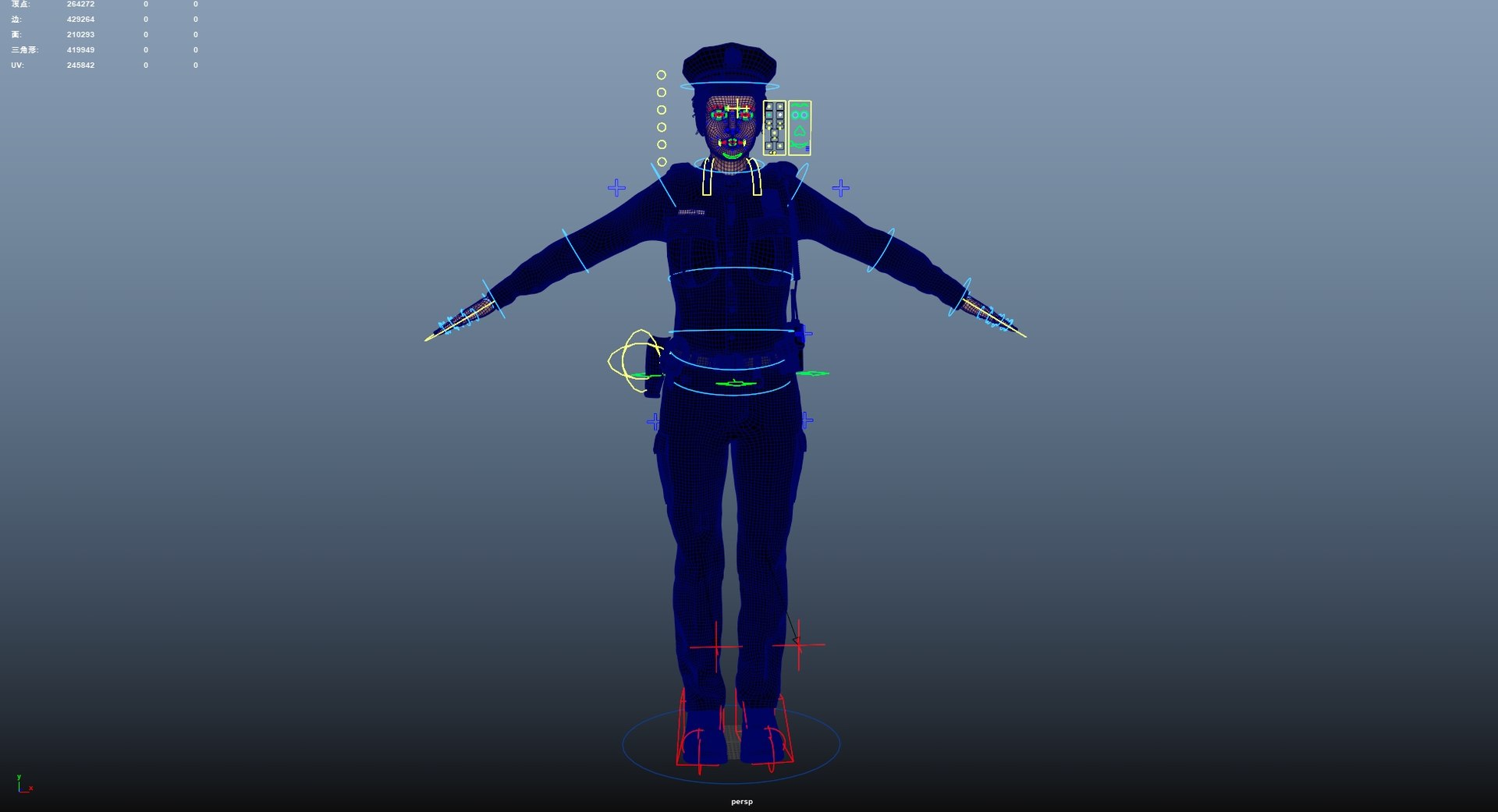 Police Female 3D Model - TurboSquid 2363025