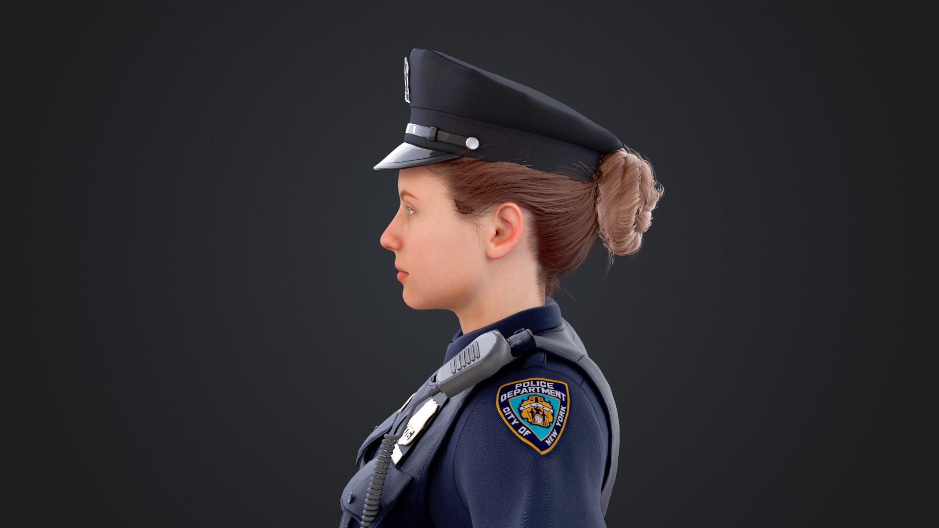 Police Female 3D Model - TurboSquid 2363025