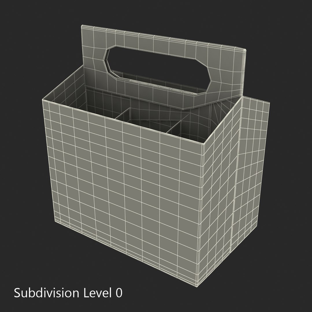 3d model 6 pack bottle holder
