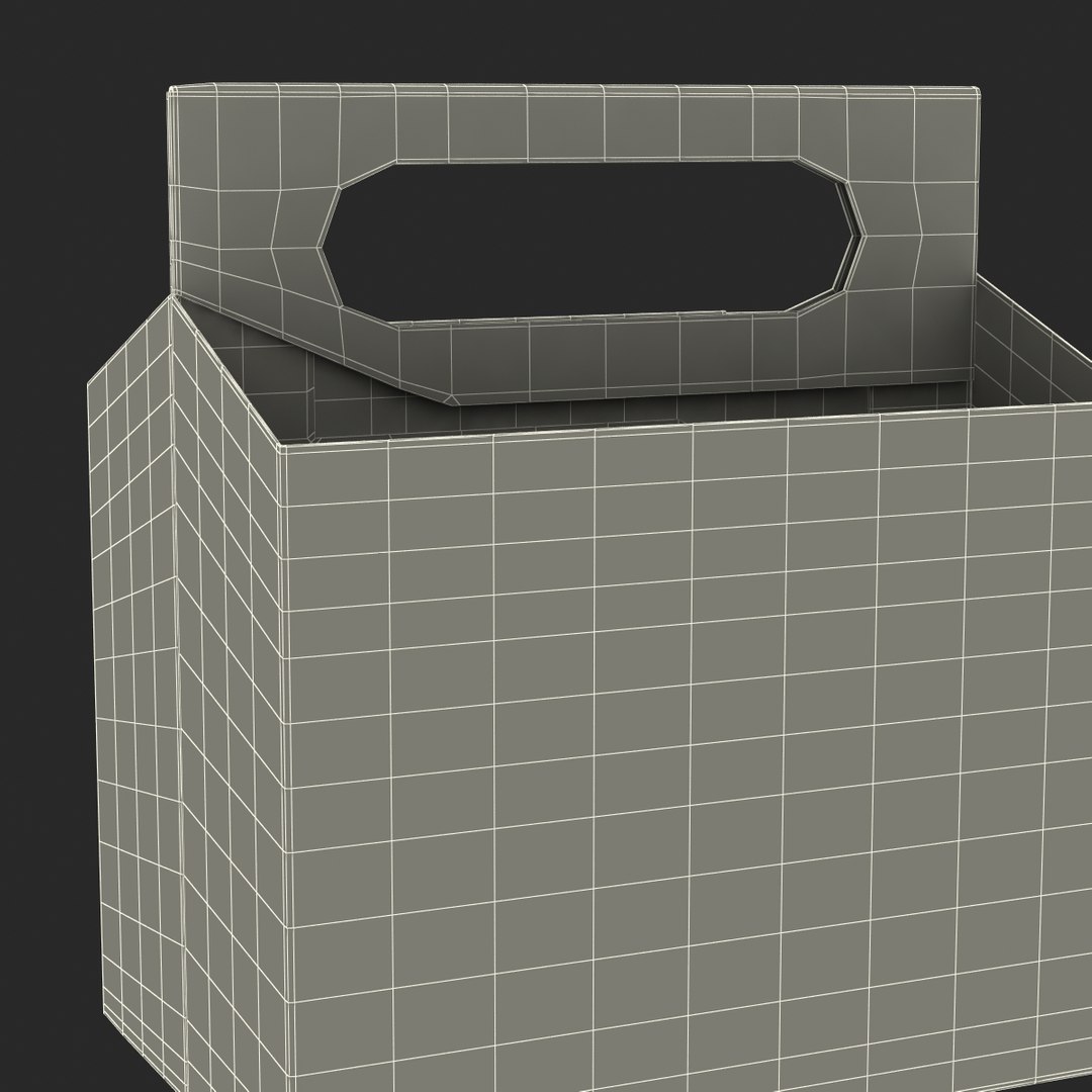 3d model 6 pack bottle holder