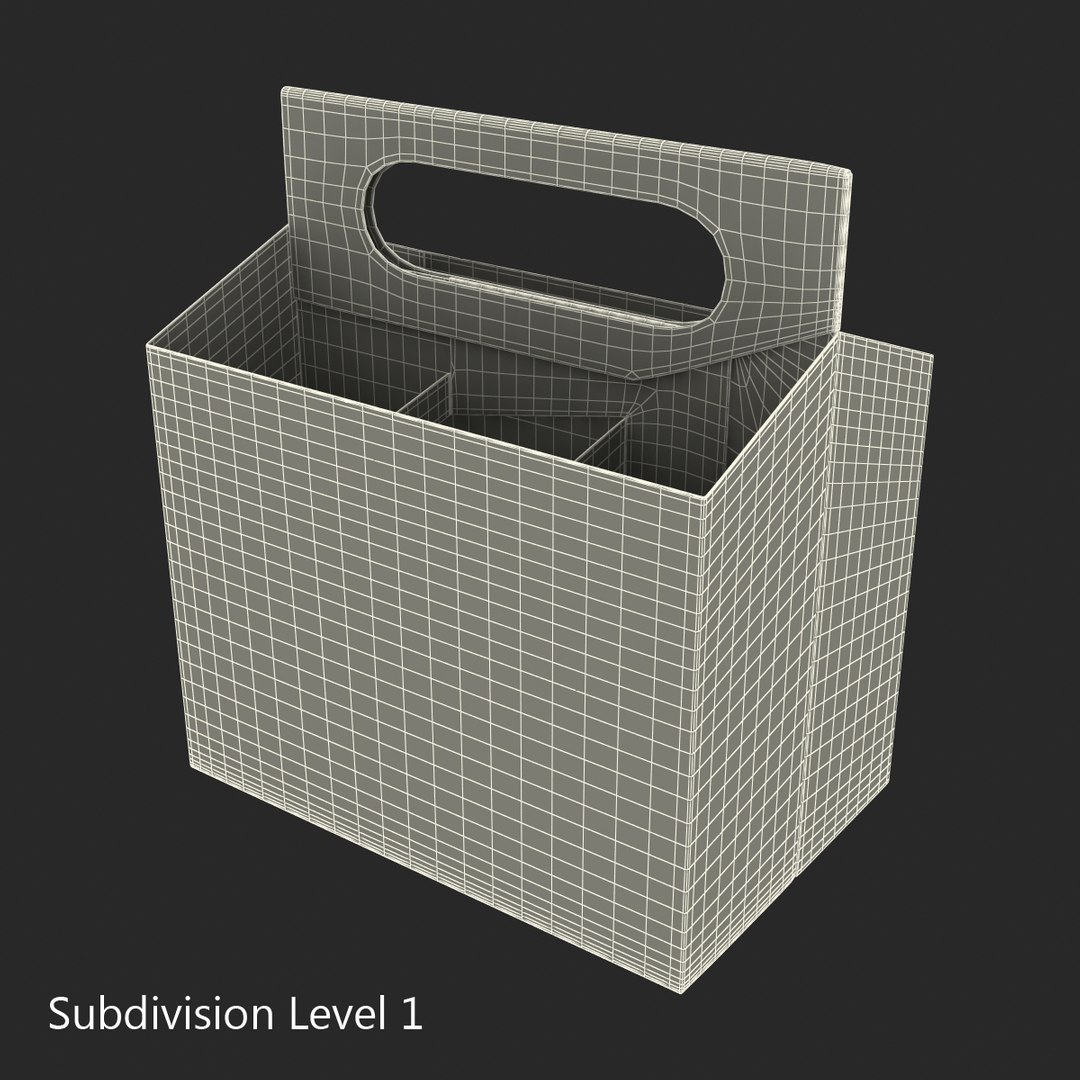 3d model 6 pack bottle holder