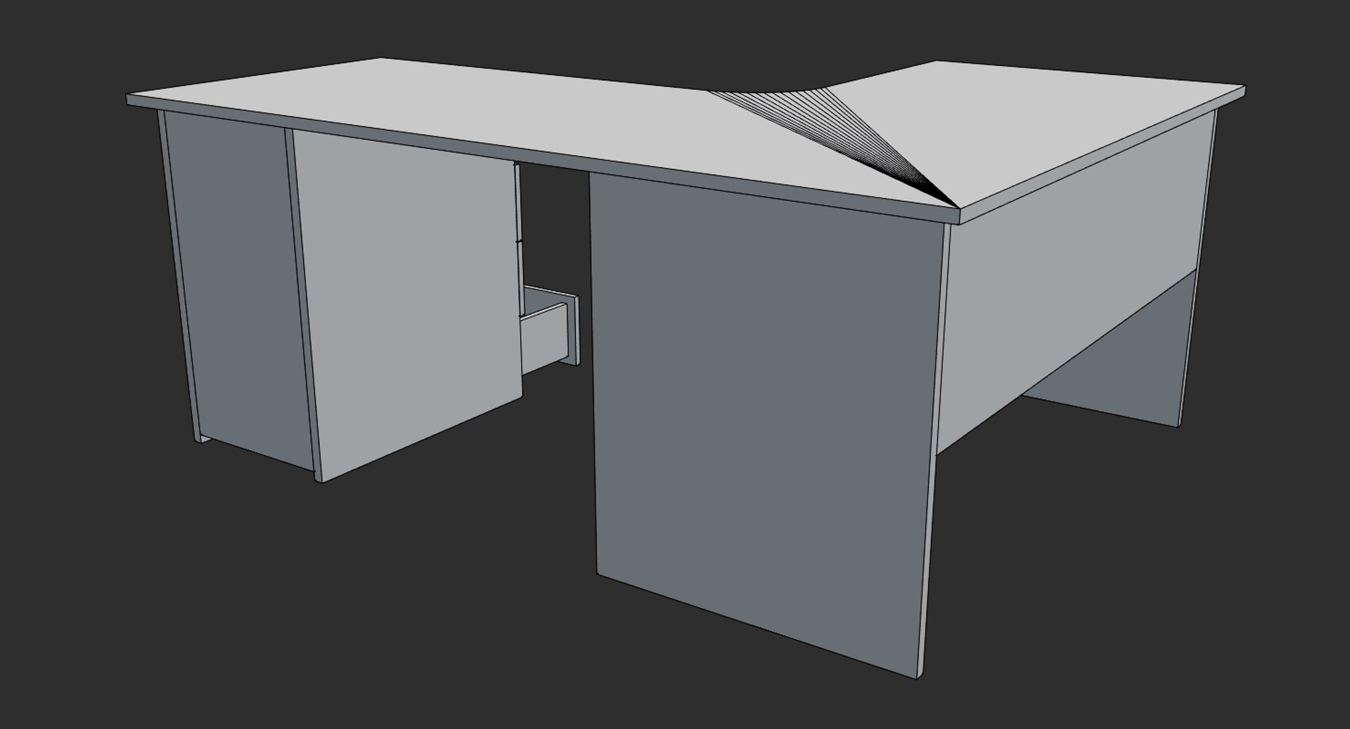 3D Corner Office Desk Ready - TurboSquid 1266030