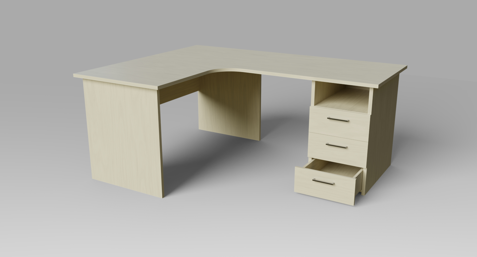 3D Corner Office Desk Ready - TurboSquid 1266030