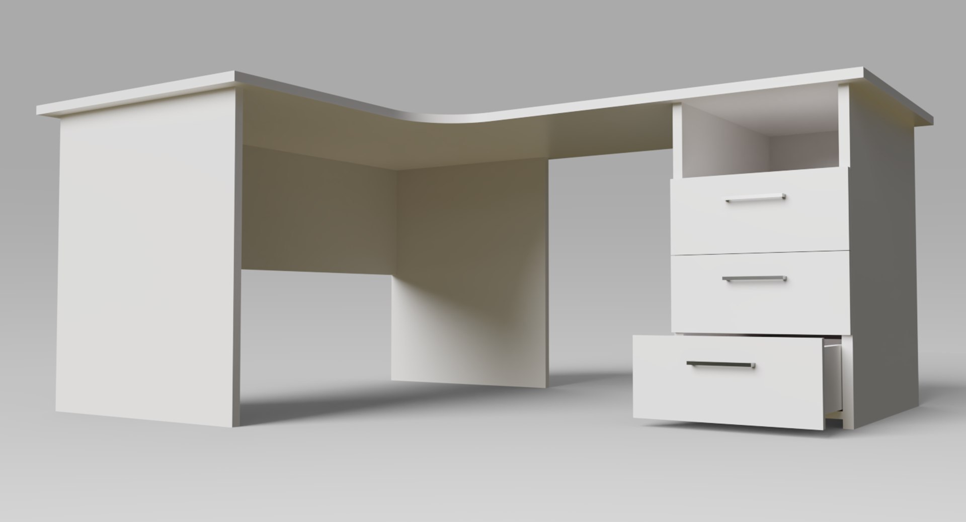 3D Corner Office Desk Ready - TurboSquid 1266030