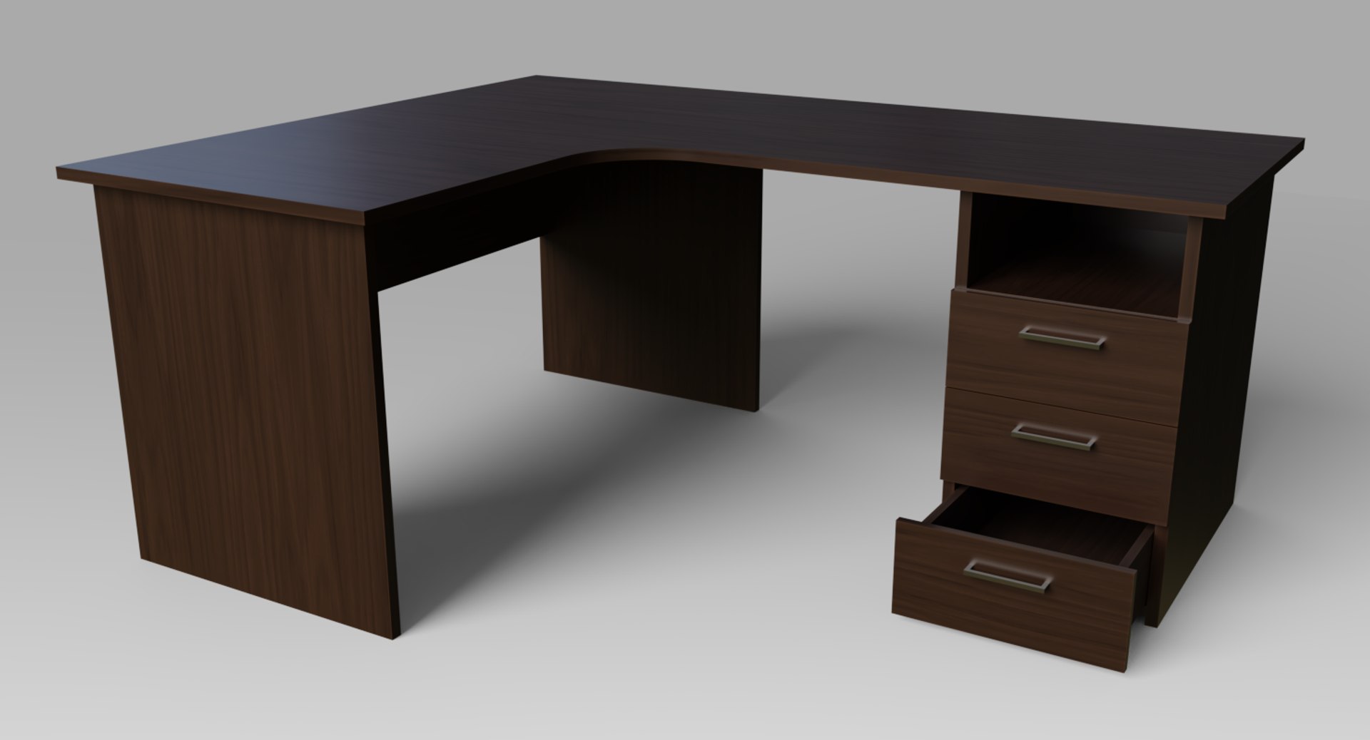 3D Corner Office Desk Ready - TurboSquid 1266030