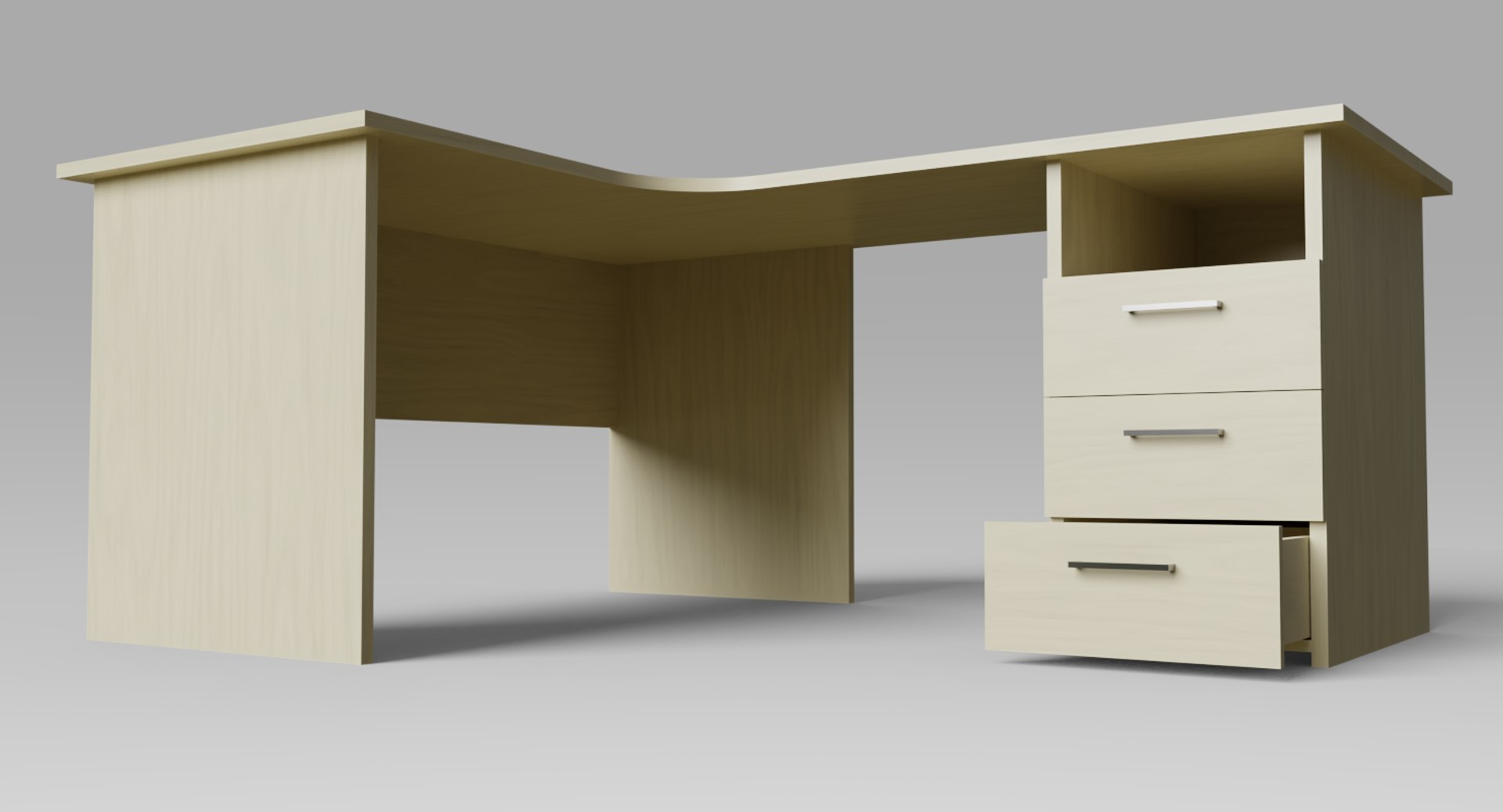 3D Corner Office Desk Ready - TurboSquid 1266030