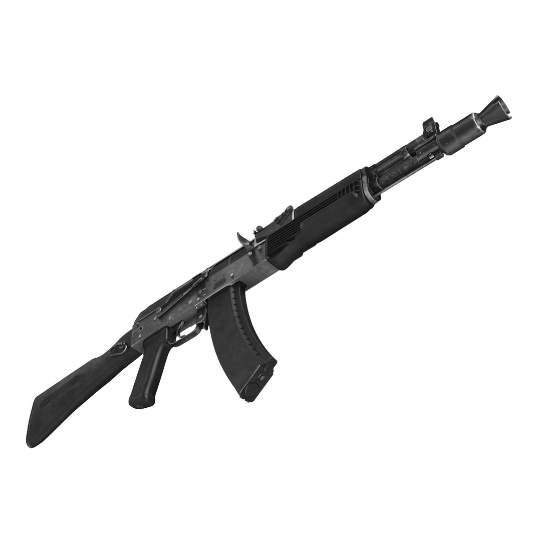 assault rifle ak 104 3d max