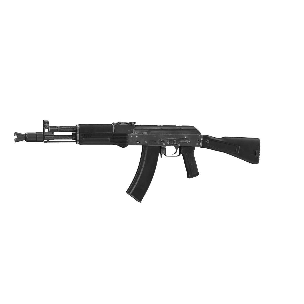 assault rifle ak 104 3d max