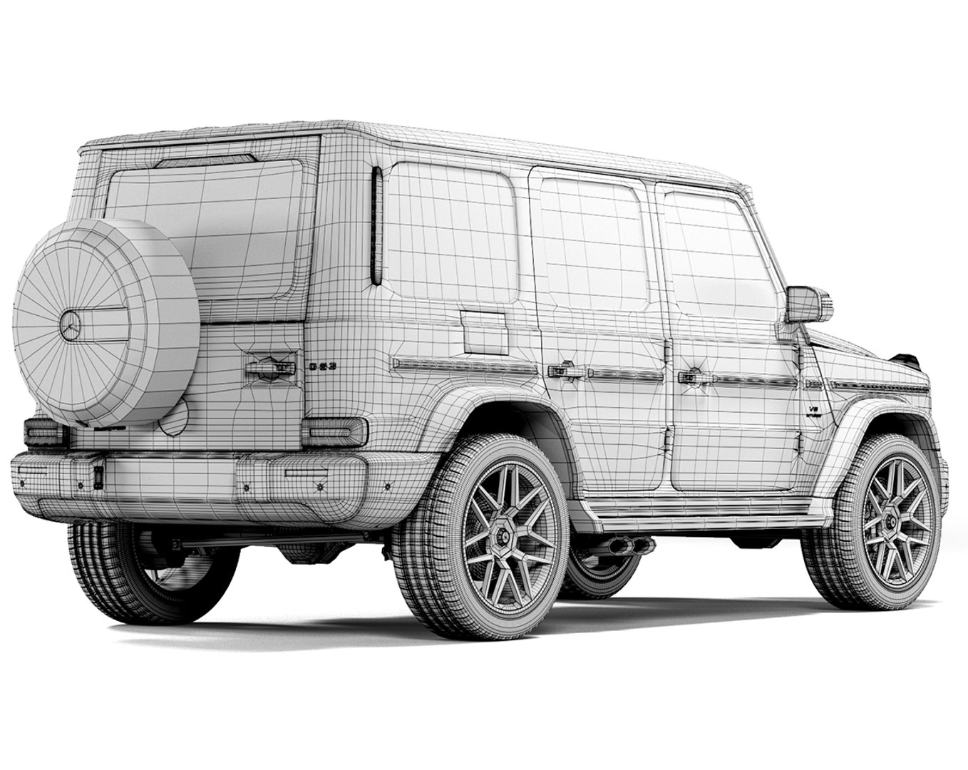 3D Mercedes Benz G Model - TurboSquid 1596892