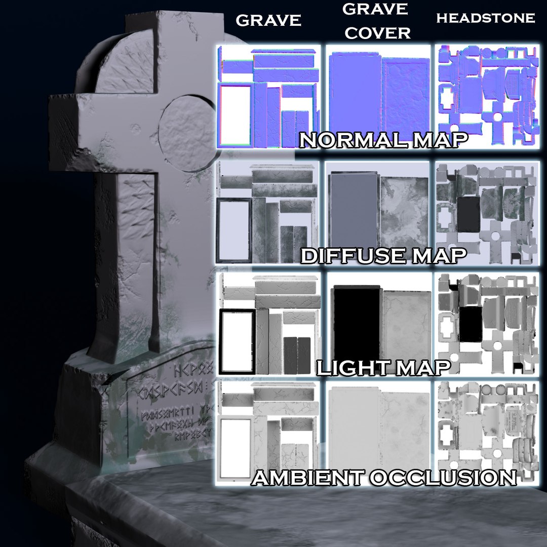 Ghoul Zombie Grave 3d Model