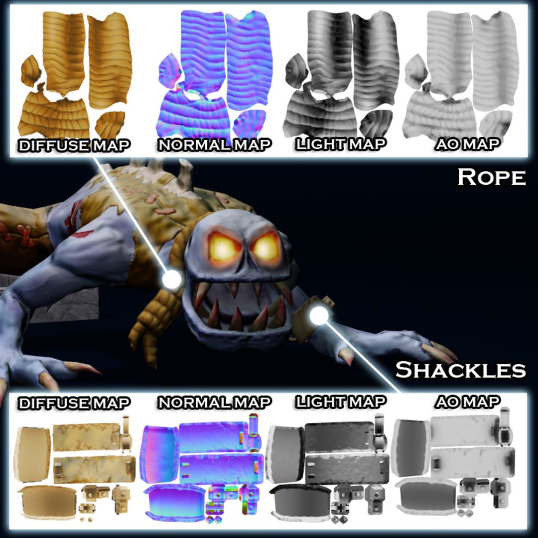 Ghoul Zombie Grave 3d Model