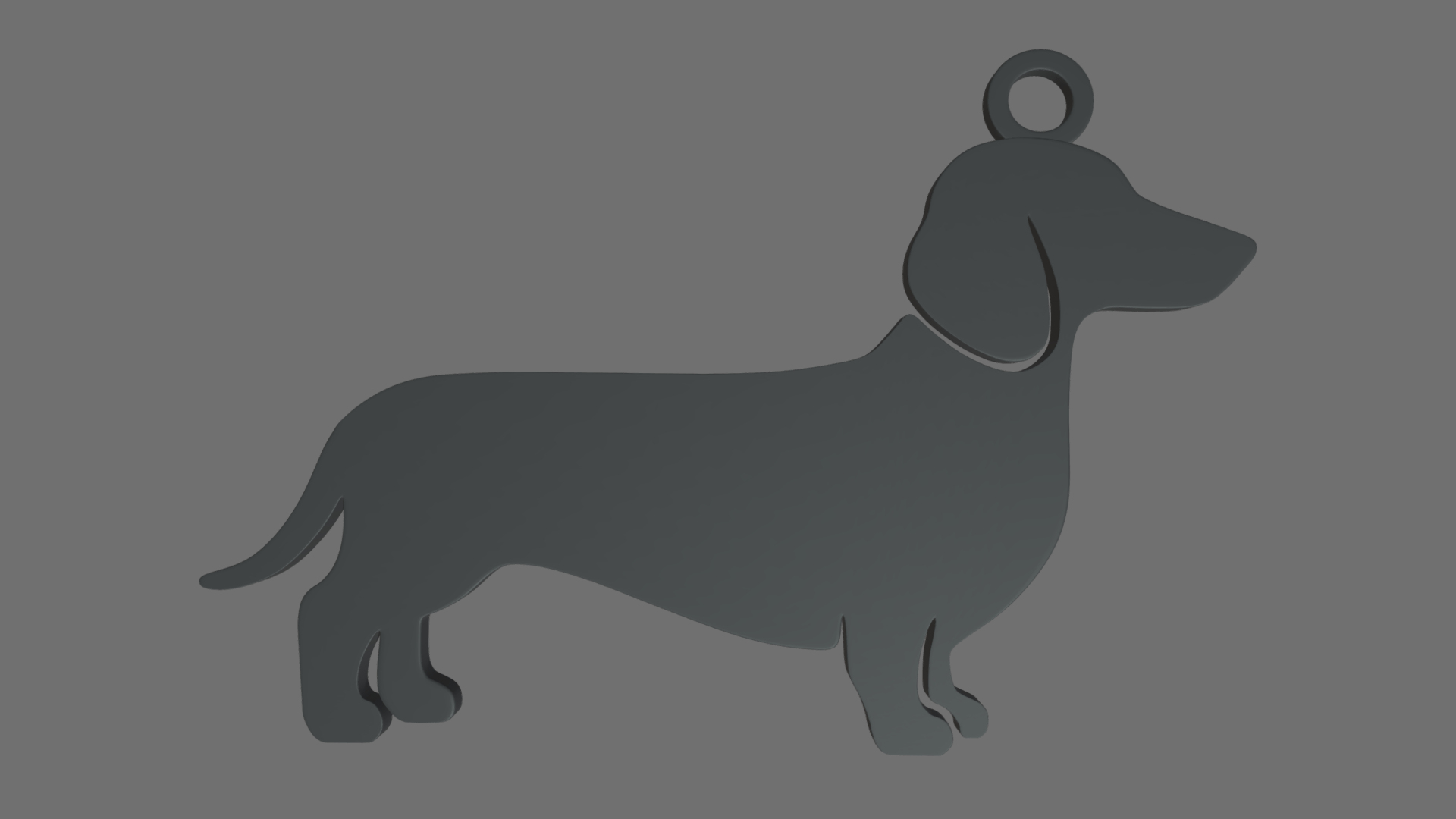 modèle 3D de Porte-clés Teckel 01 - TurboSquid 2434287