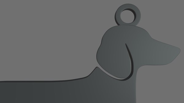 modèle 3D de Porte-clés Teckel 01 - TurboSquid 2434287