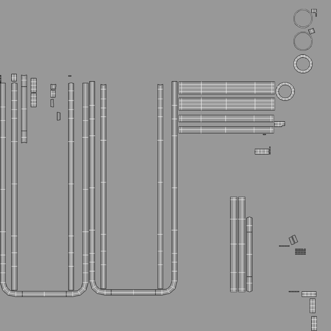 Steel Access Control Gates 3D Model - TurboSquid 2258095