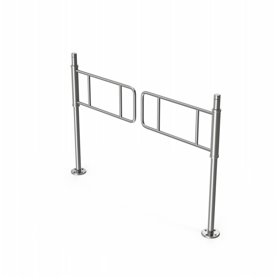 Steel Access Control Gates 3D Model - TurboSquid 2258095