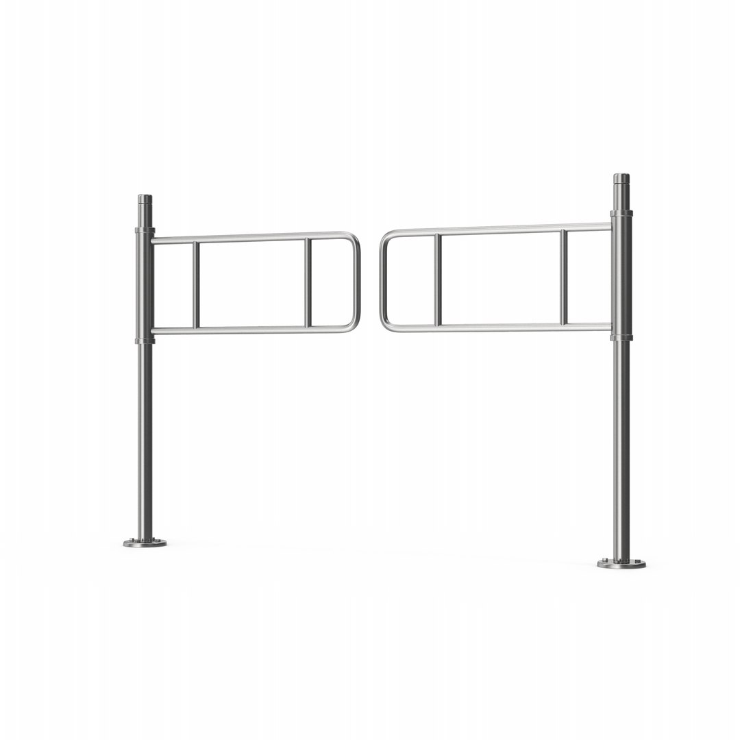 Steel Access Control Gates 3D Model - TurboSquid 2258095