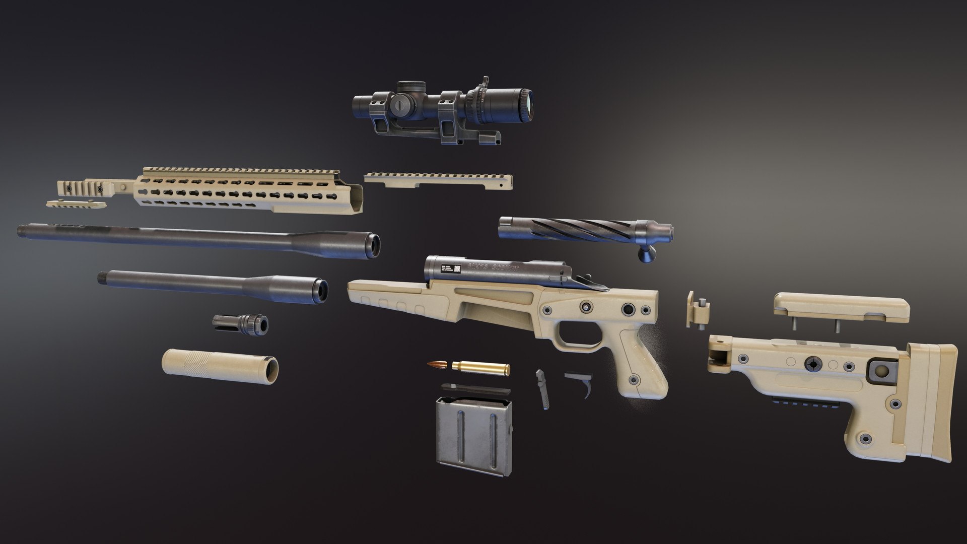 AICS MK13 Mod7 Model - TurboSquid 2182069