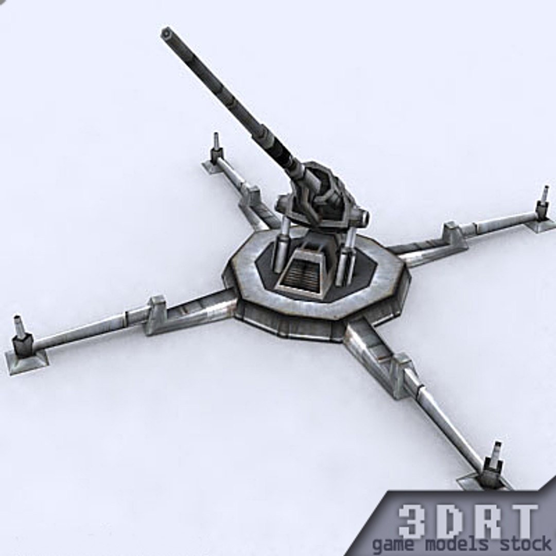 3d sci-fi artillery