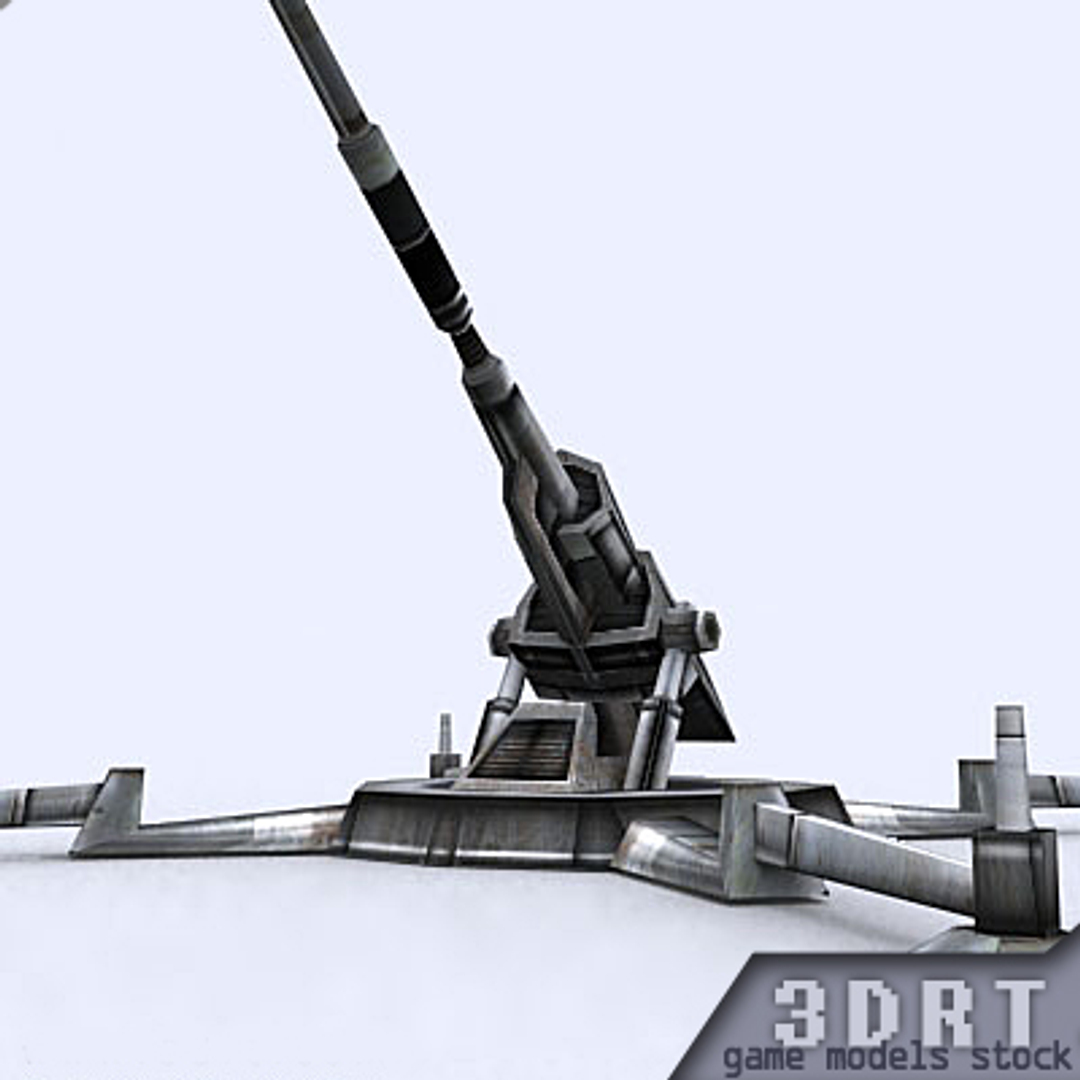 3d sci-fi artillery