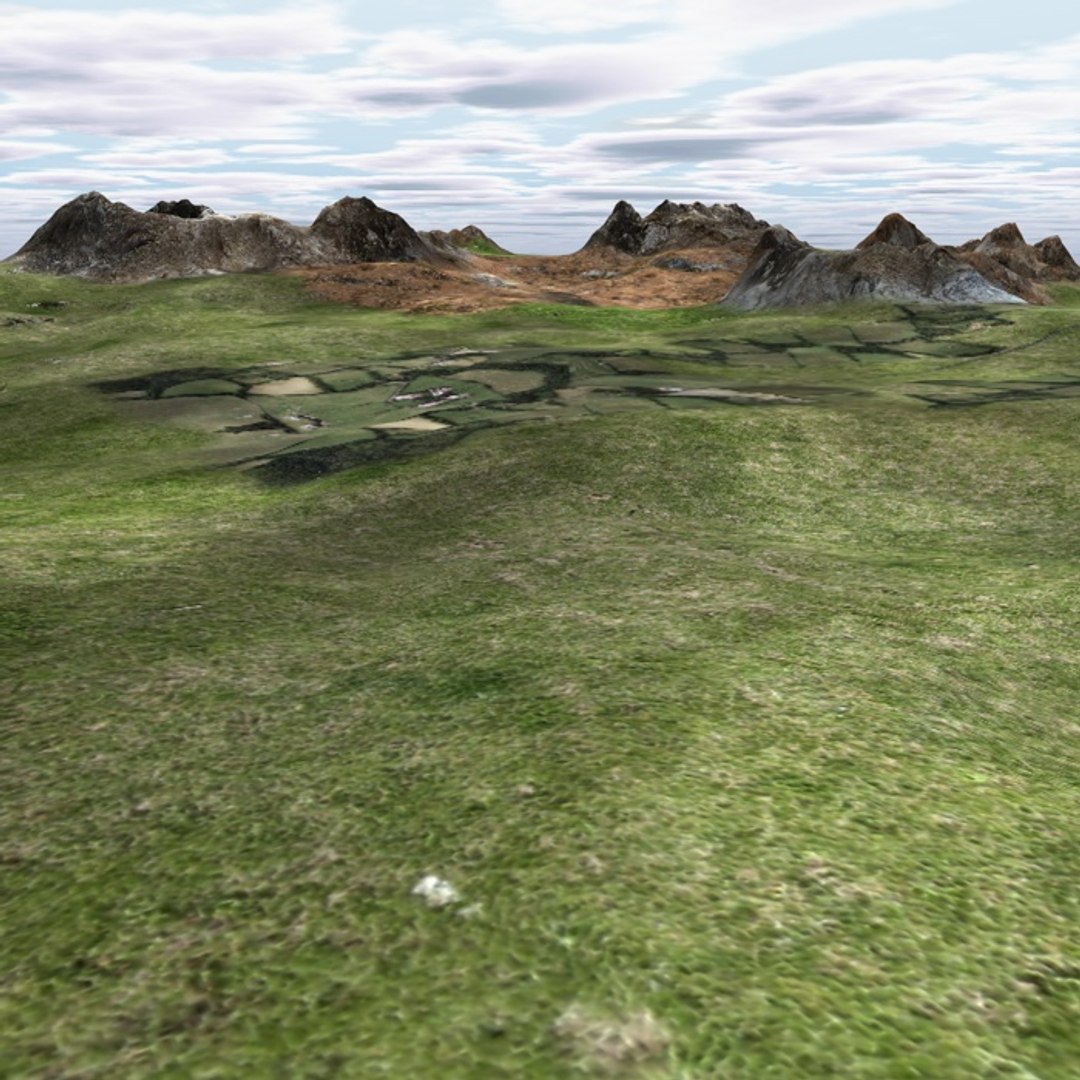 Terrain Landscape Mountains 3d 3ds
