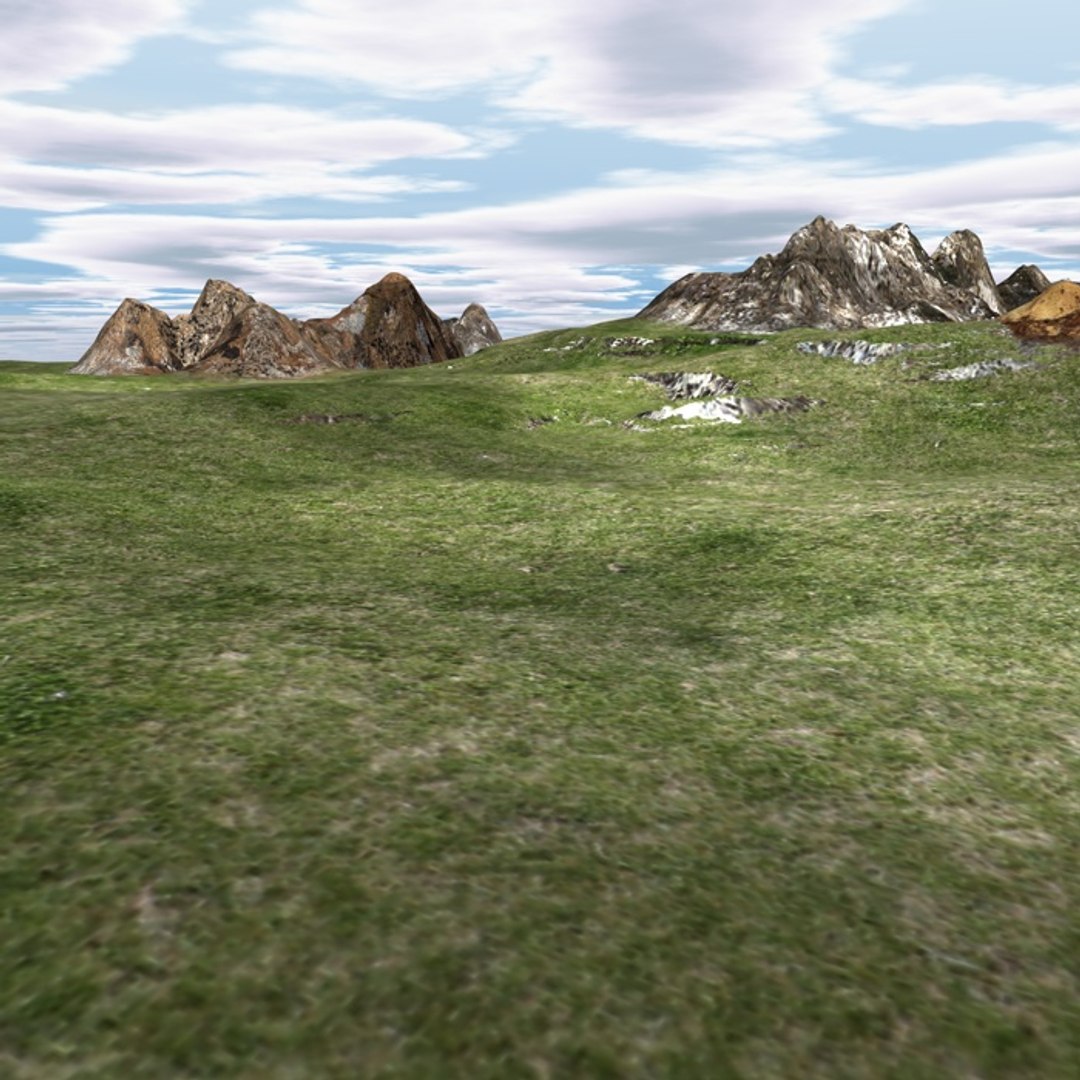 Terrain Landscape Mountains 3d 3ds