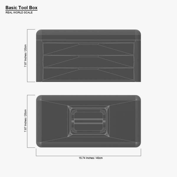 basic tool box 3d model