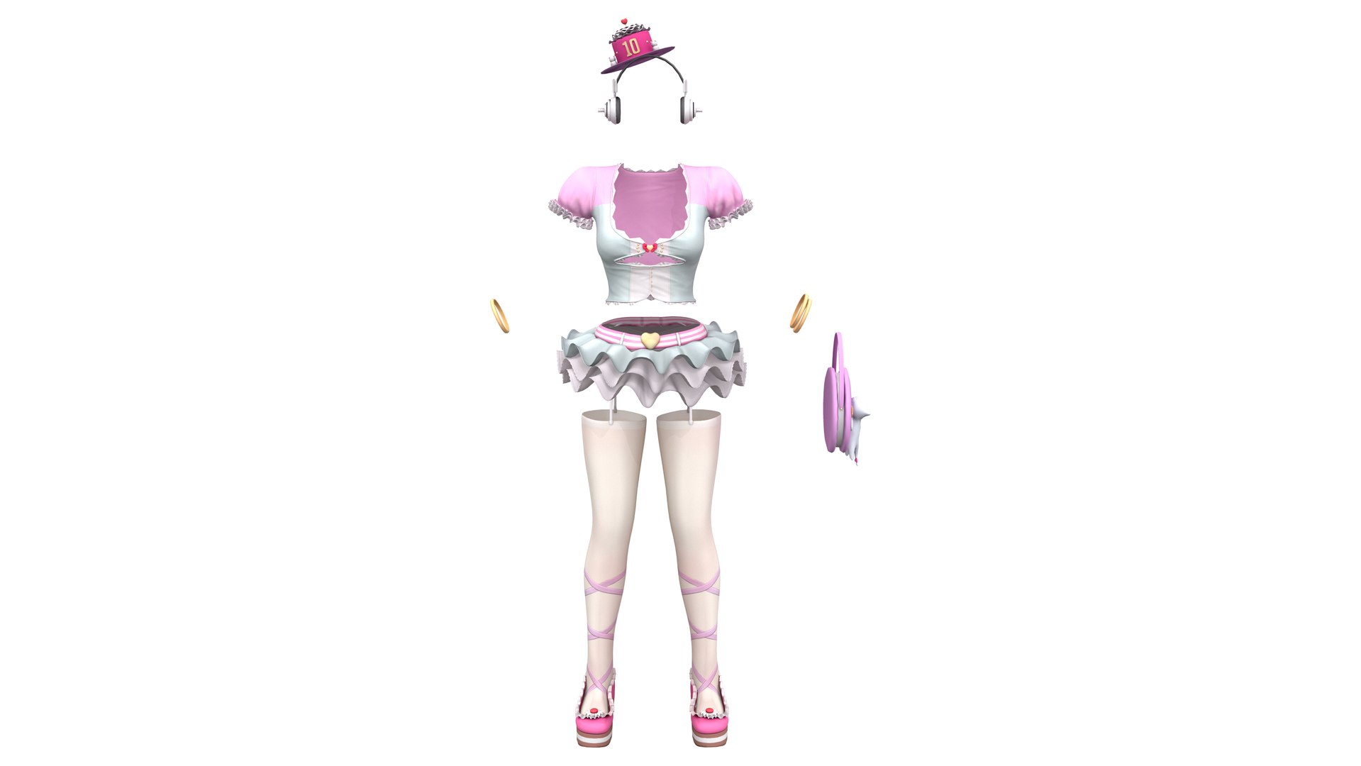 Anime Manga Girl Outfit 3D - TurboSquid 1975995