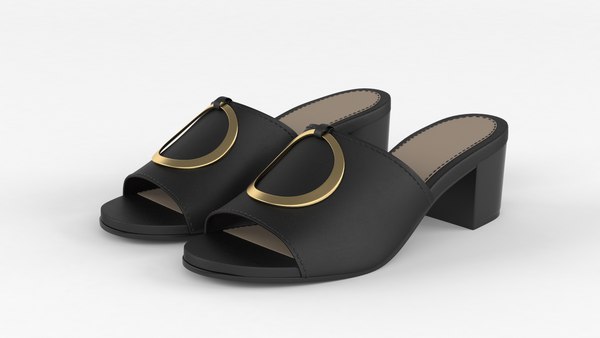 3D Women Slide Sandal - TurboSquid 1727263