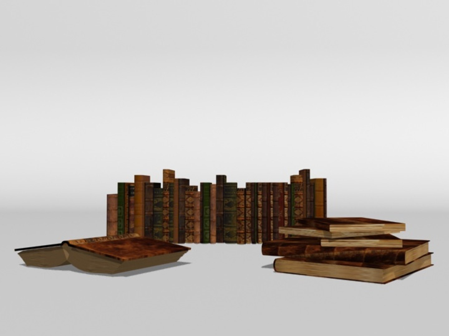 books 3d model