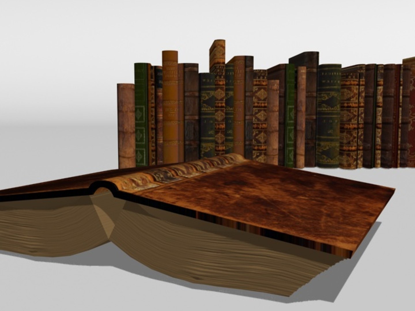 books 3d model