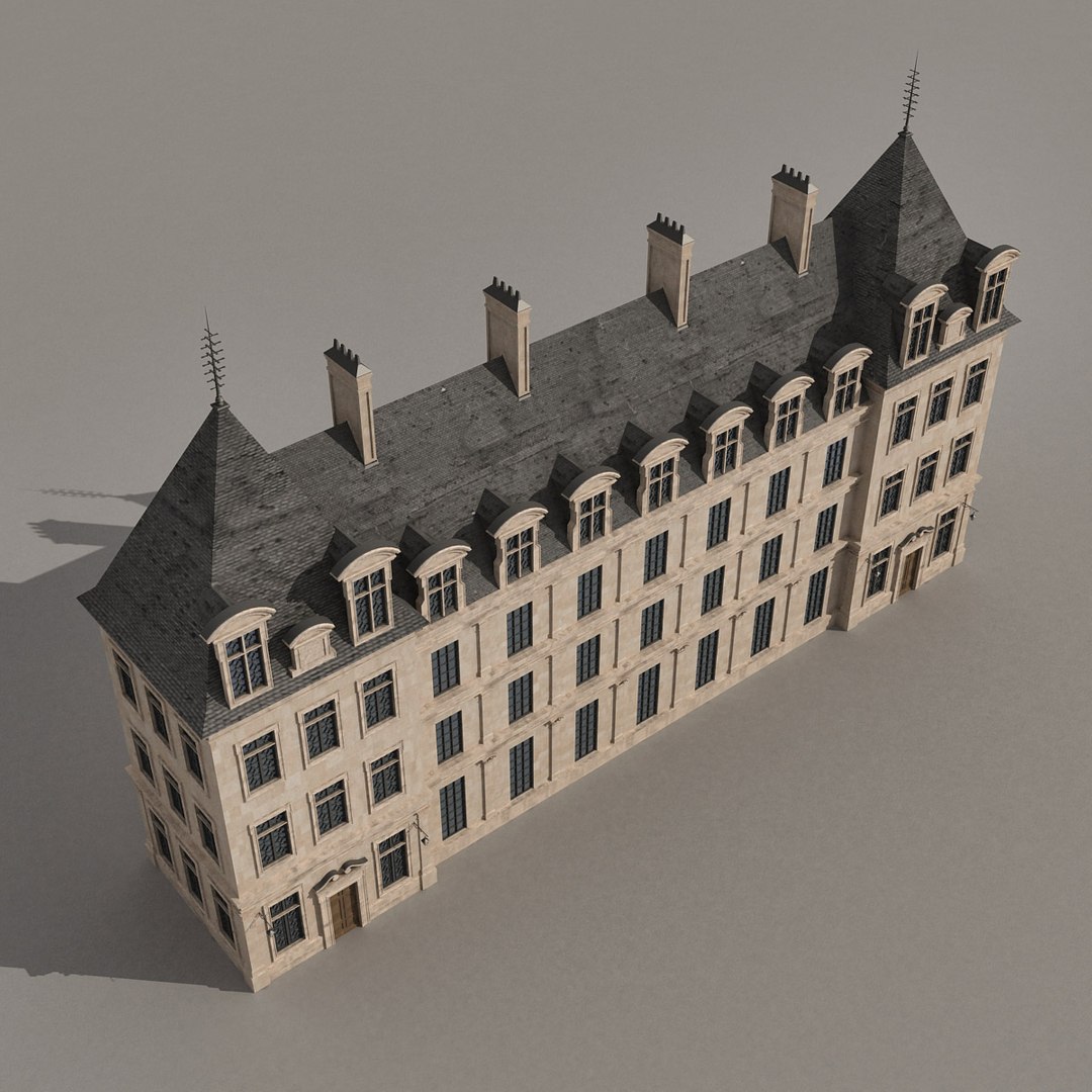 3d Model European Building Europe