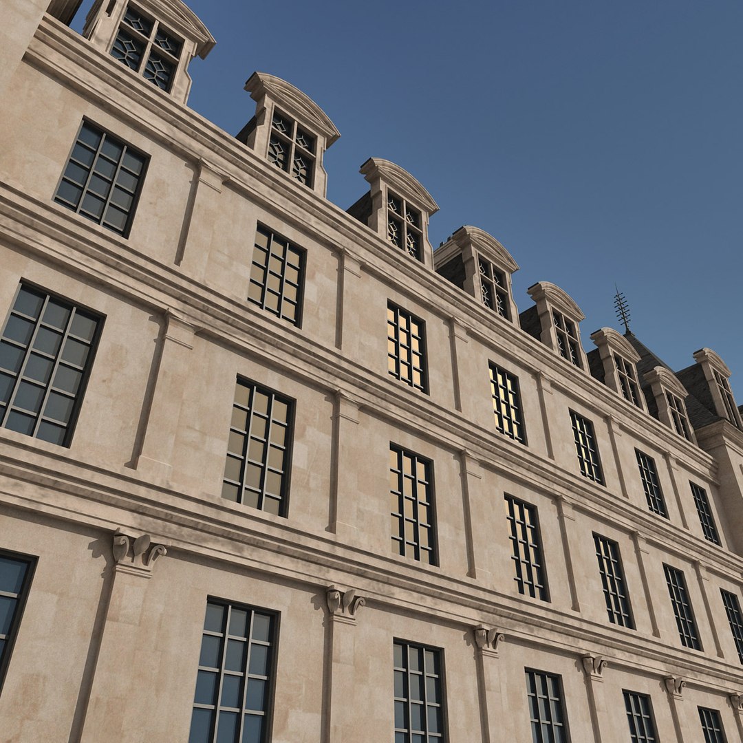 3d Model European Building Europe