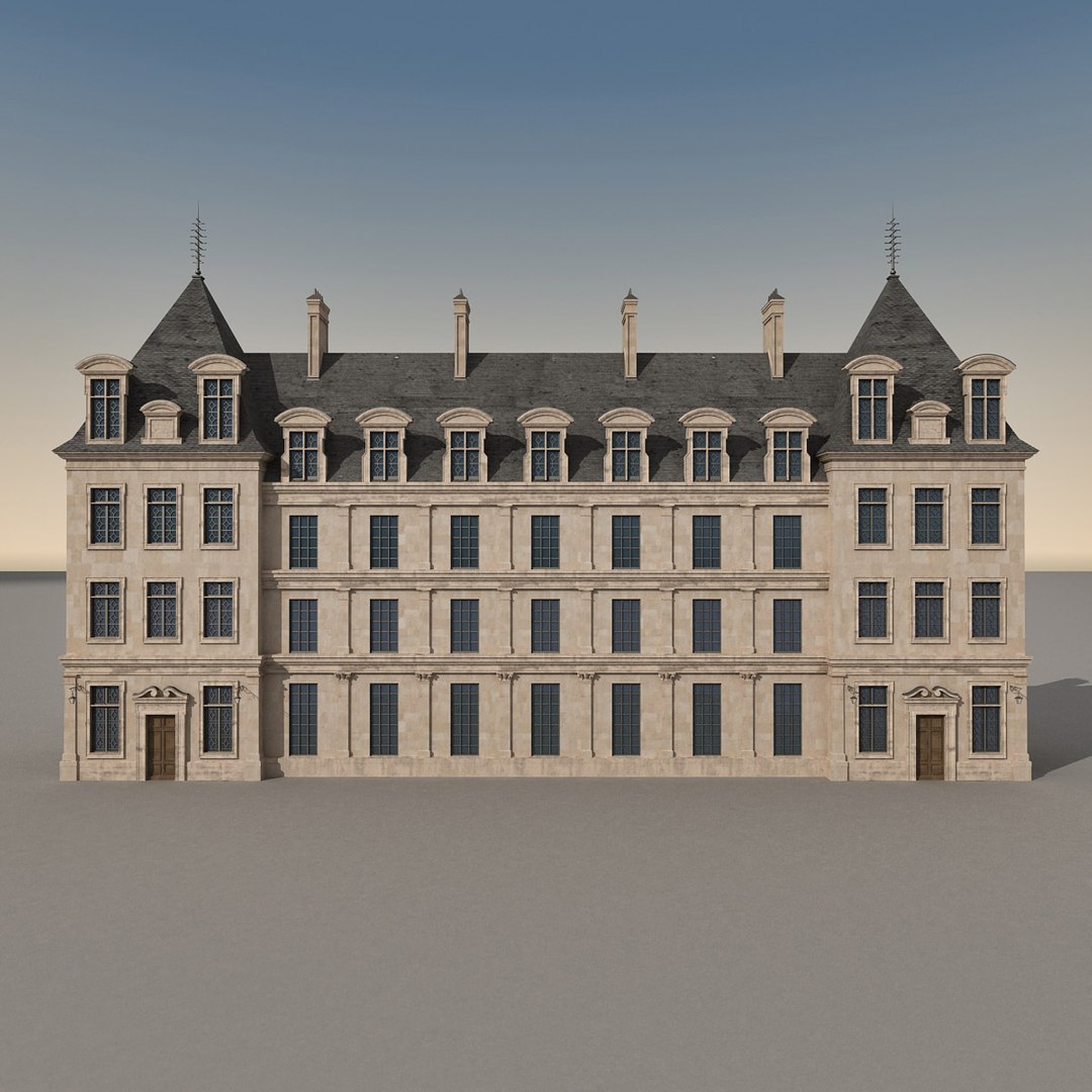 3d Model European Building Europe