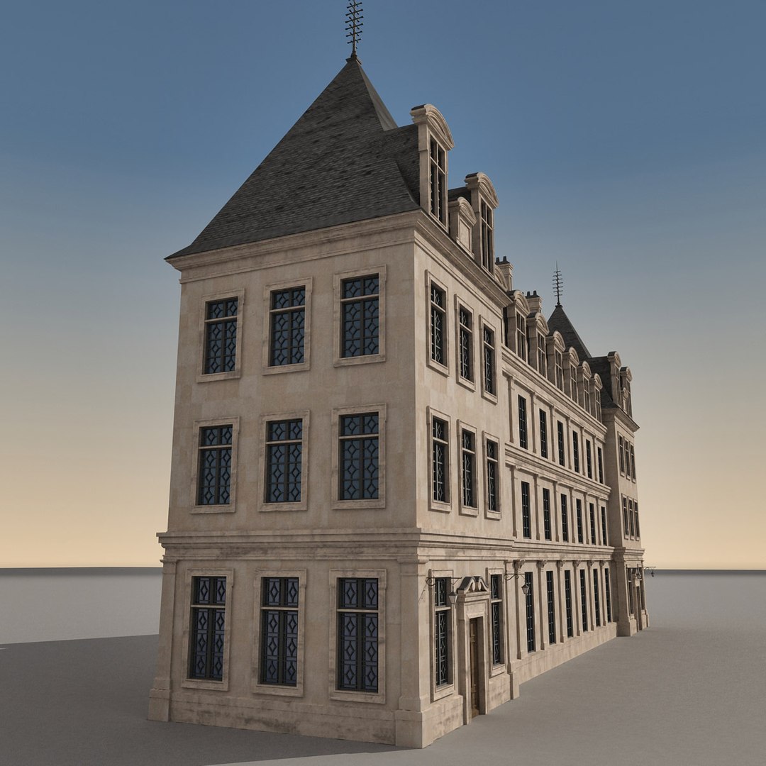 3d Model European Building Europe