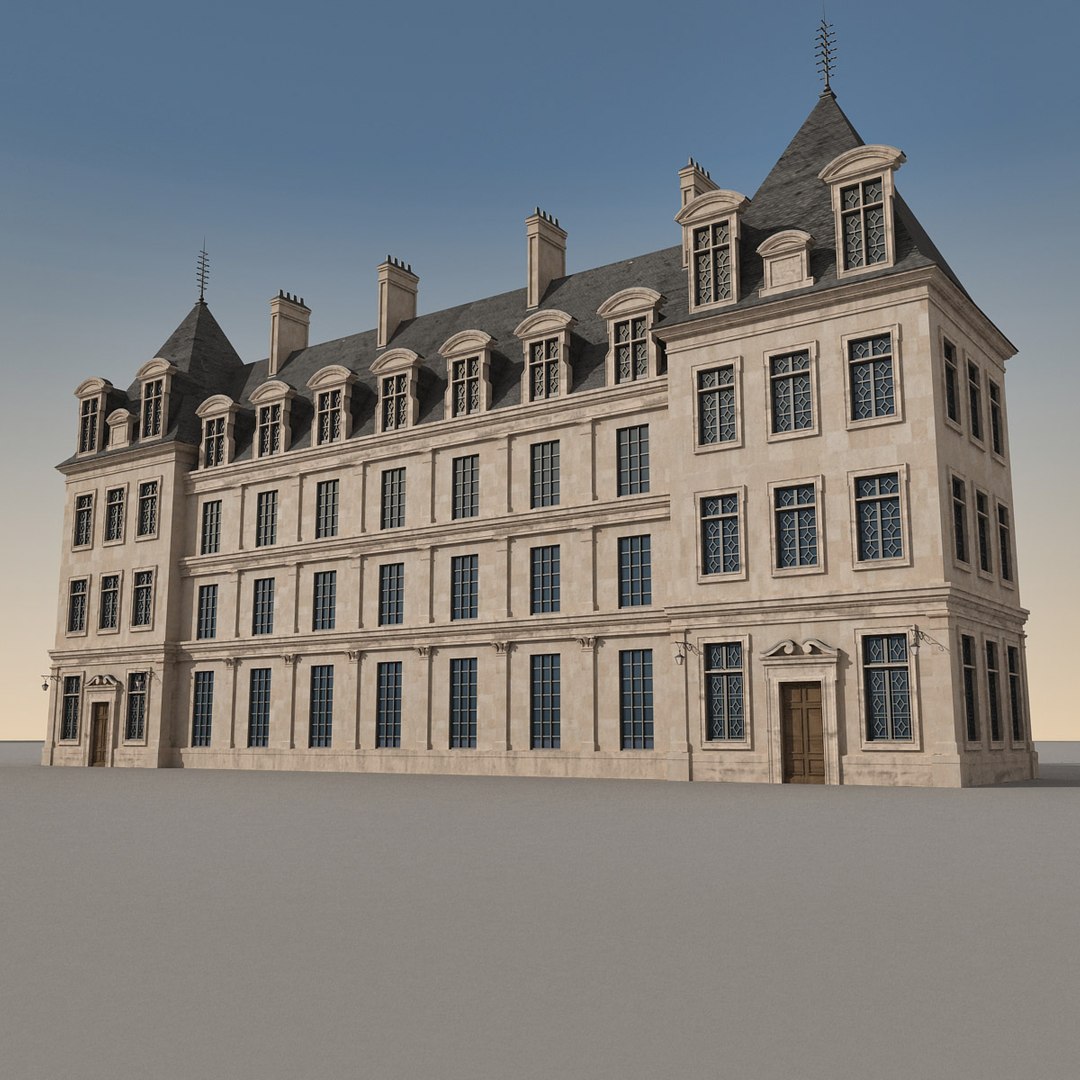 3d Model European Building Europe