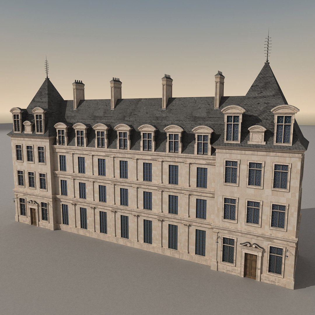 3d Model European Building Europe