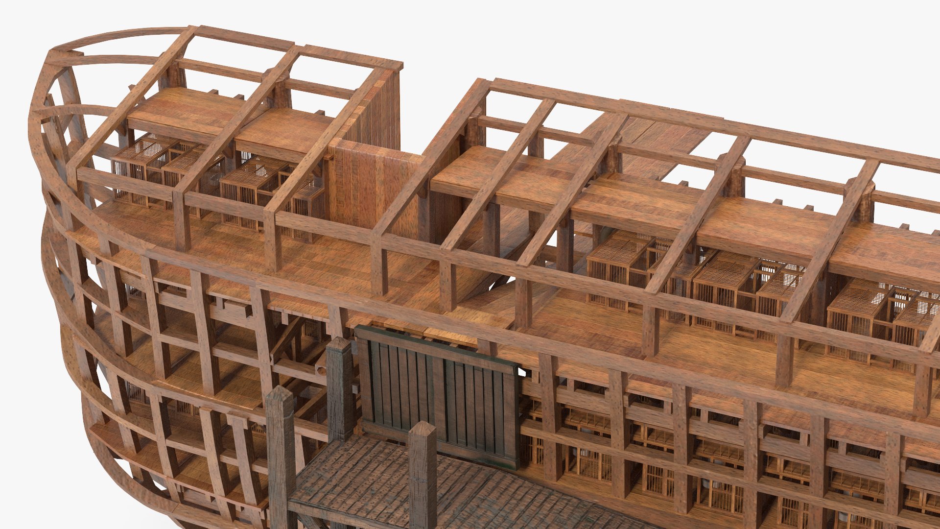 Noah Ark Cross Section Dirty model - TurboSquid 1772266