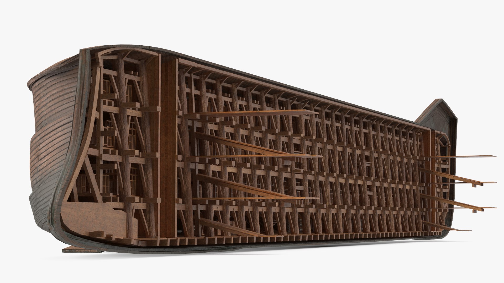 Noah Ark Cross Section Dirty model - TurboSquid 1772266