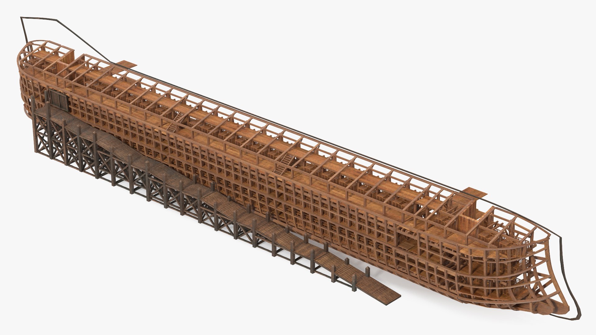 Noah Ark Cross Section Dirty model - TurboSquid 1772266