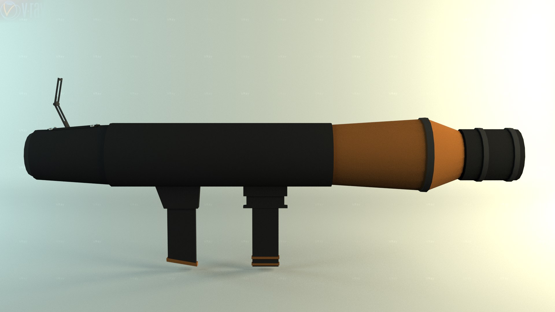 3d Model Rocket Launcher Cartoon