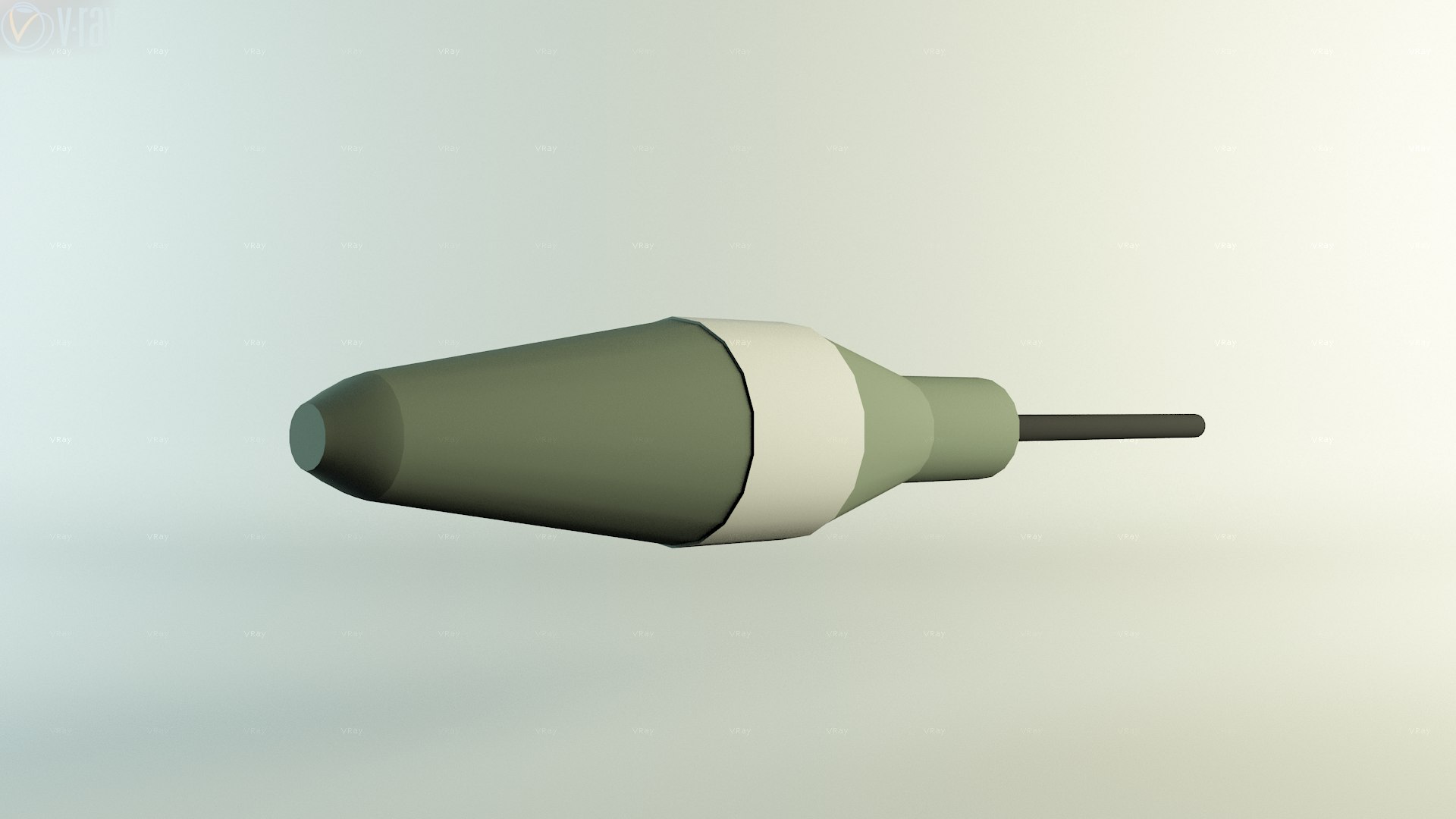 3d Model Rocket Launcher Cartoon