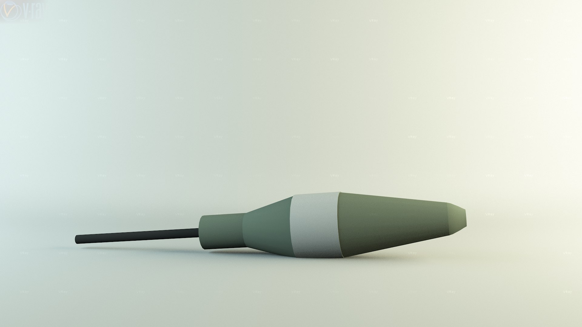 3d Model Rocket Launcher Cartoon