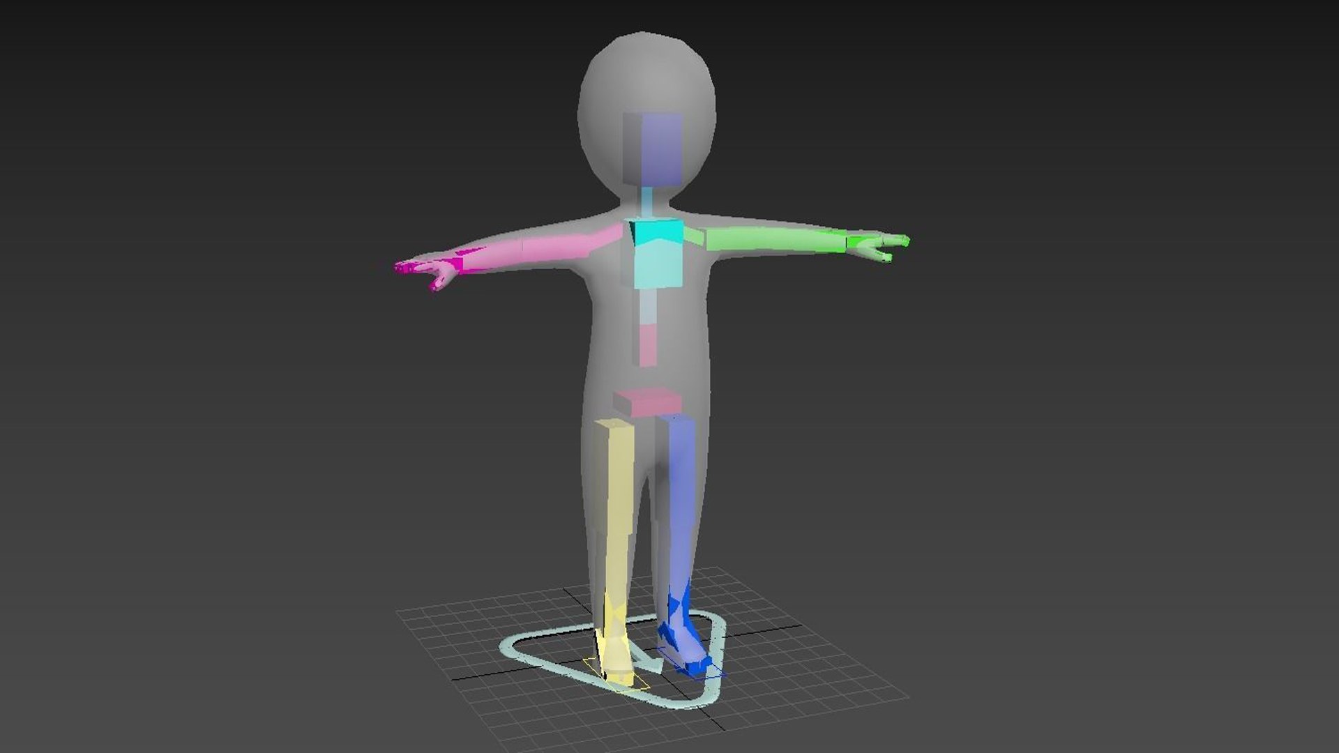 Stickman Cartoon Rigged Biped Cat 3D - TurboSquid 1977596