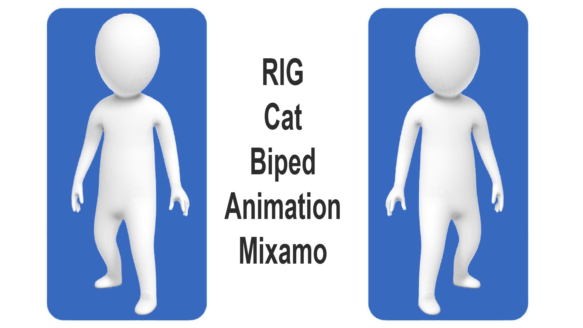 Stickman Cartoon Rigged Biped Cat 3D - TurboSquid 1977596