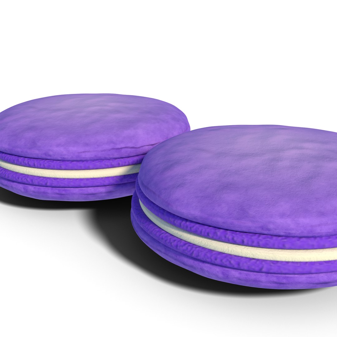 Purple Macaron 3D Model - TurboSquid 2090656