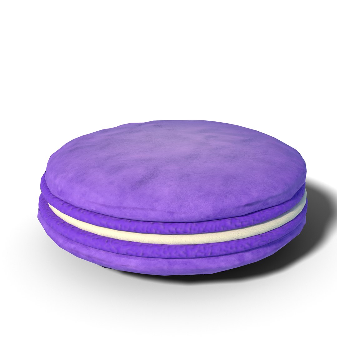 Purple Macaron 3D Model - TurboSquid 2090656