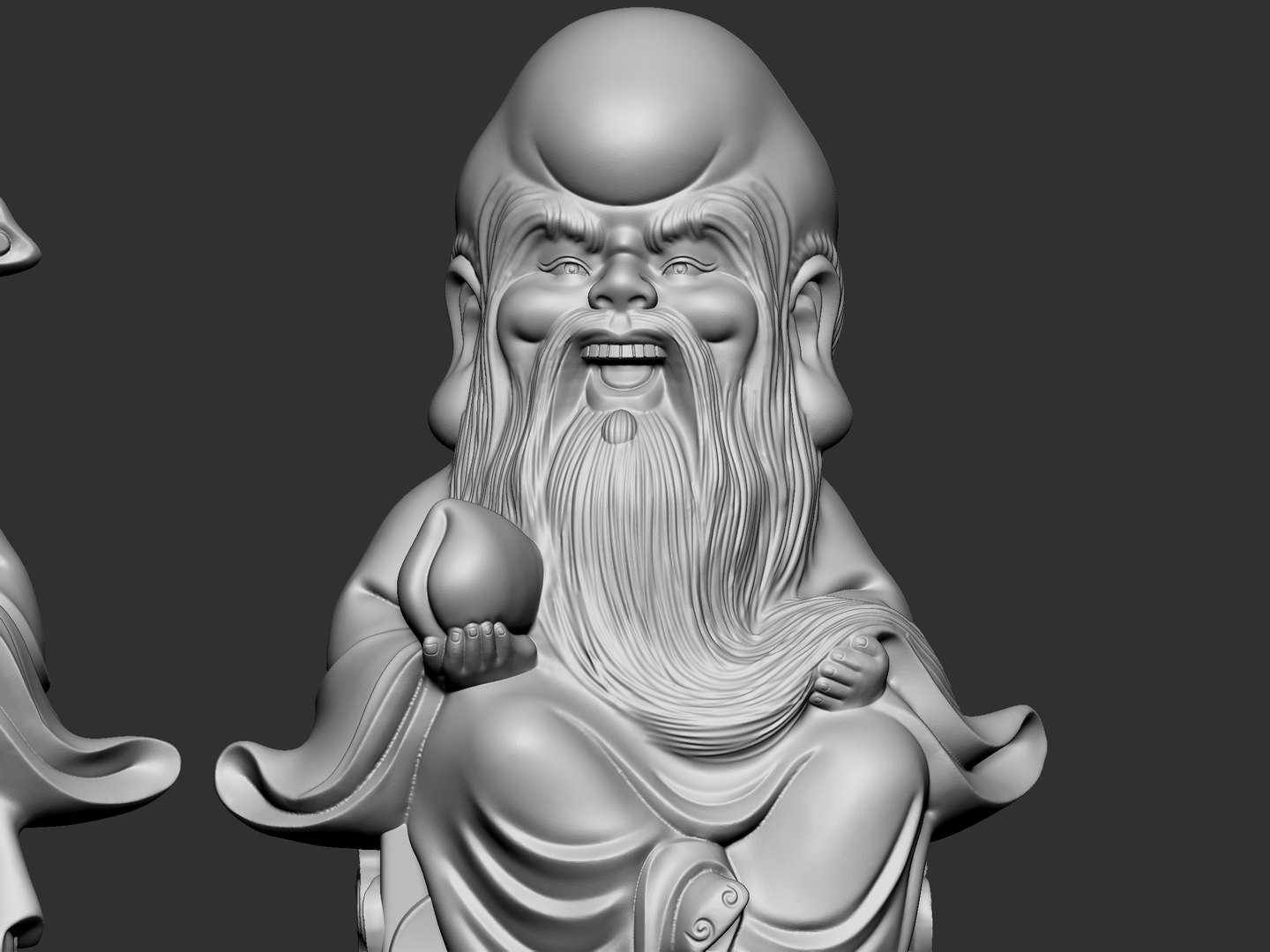 The Three Gods Of Fortune Prosperity And Longevity 3D Model ...