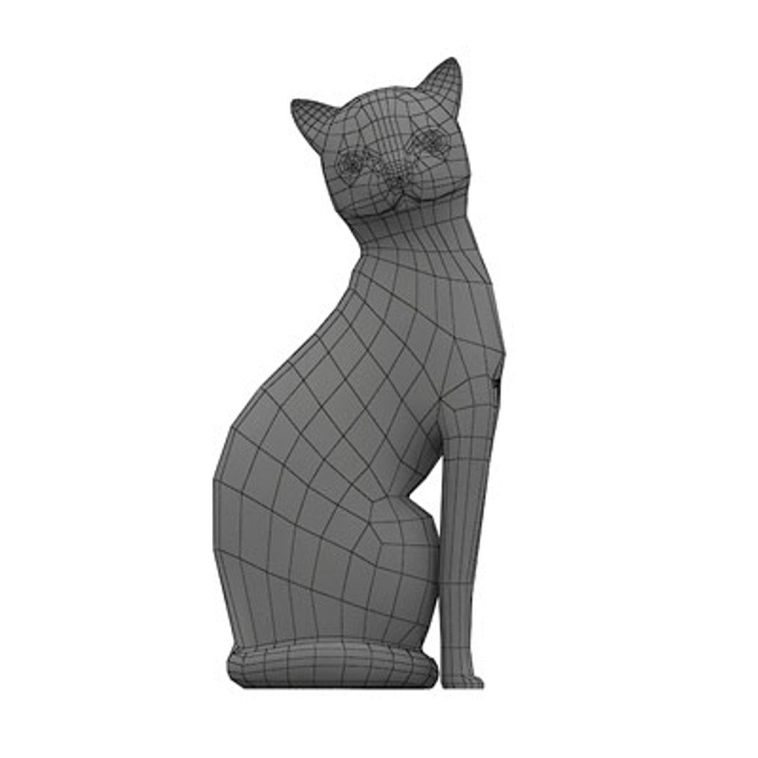 3d Max Polygonal Cat